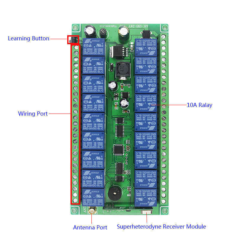 Buy China Wholesale Rf Wireless Remote Switch Dc12-24v 18 Channels ...