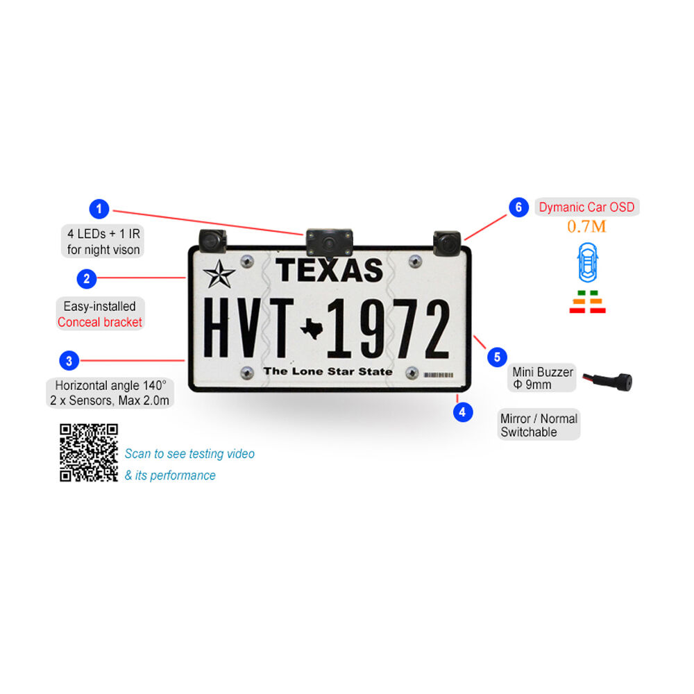 Buy Wholesale China Lcd Display Reversing Backup Front Radar Blind Spot ...