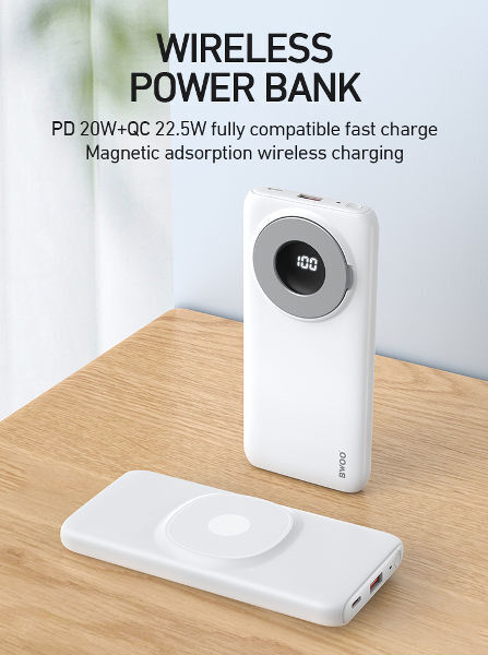 Buy Wholesale China Bwoo Pd 20w Magnetic Power Bank Pc+abs Material ...