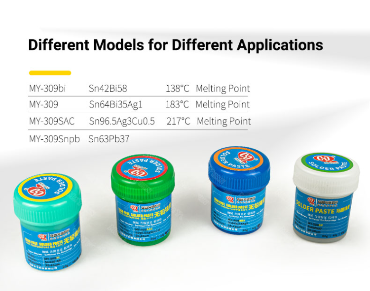 Mayuan My-309bi Low Melt 138 Lead Free Solder Paste For Mobile Phone ...