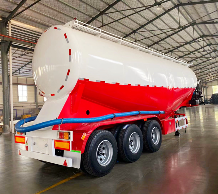 W V Type Dry Bulk Cement Tanker Semi Trailer Transport Powder Bulker ...