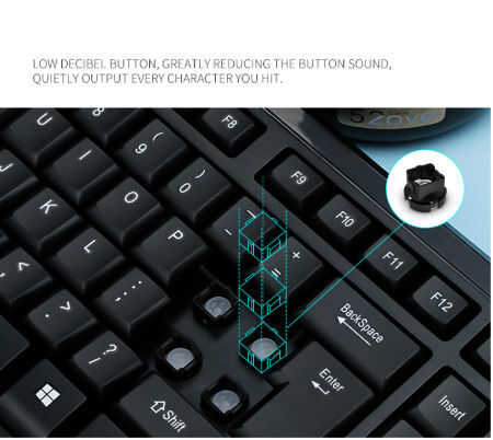 Usb Wired Pc Keyboard Mute Computer Usb Multimedia Keyboard, Usb Wired ...