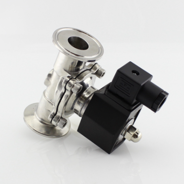 Stainless Steel Tri Clamp Solenoid Valve Food Grade Direct Acting ...