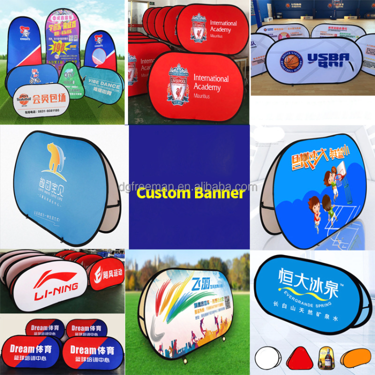 Custom Exhibition Golf Oval Pop Up Banner Pop Up A Frame, China Custom ...