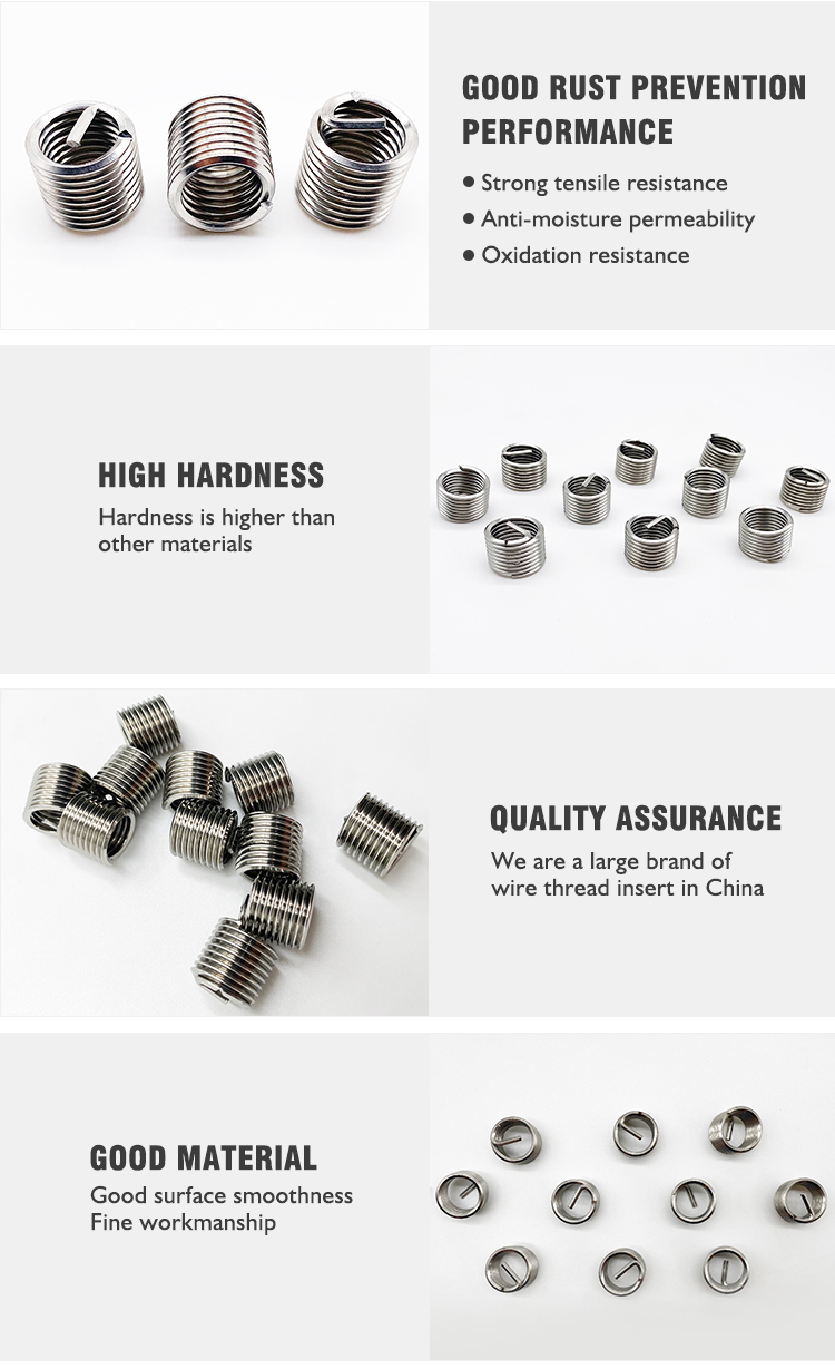 M9 Screw Bushing Helicoils Wire Thread Repair Inserts, Wire Insert ...