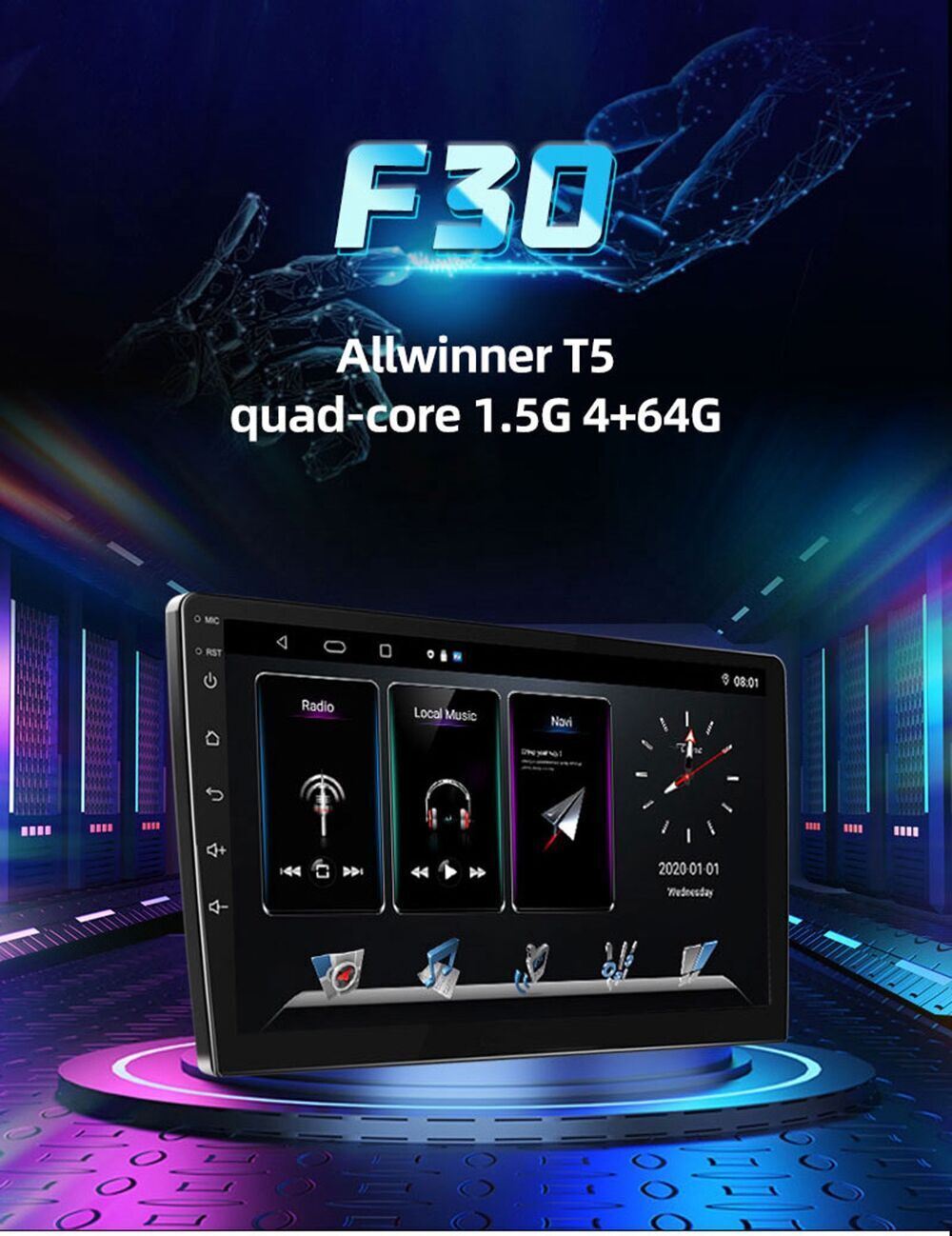 No.1 Brand Caska Multimedia Head Unit Dvr Factory Price Car Media Audio ...