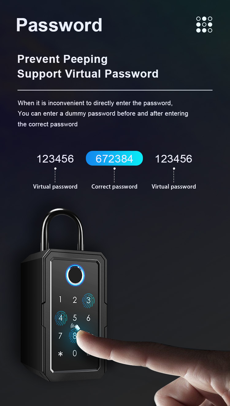 Buy Wholesale China Outdoor Wall Mounted Smart Key Safe Storage Box ...