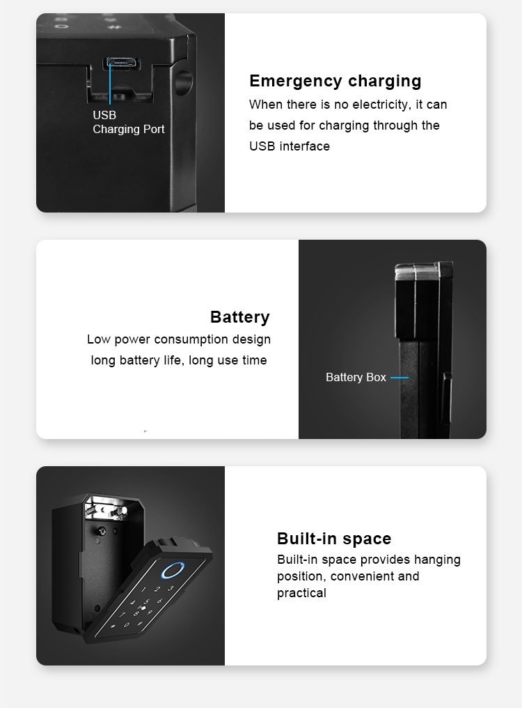 Buy Wholesale China Outdoor Wall Mounted Smart Key Safe Storage Box ...