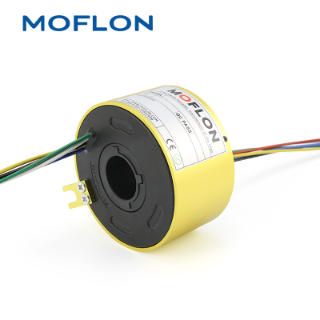 Buy China Wholesale Moflon Electrical Rotary Joints Through Bore Slip ...