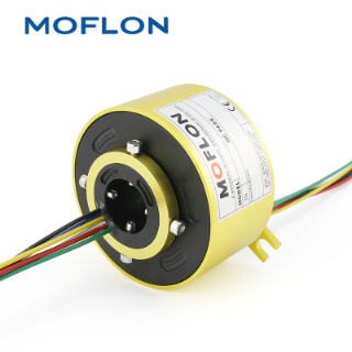 Buy China Wholesale Moflon Electrical Rotary Joints Through Bore Slip ...