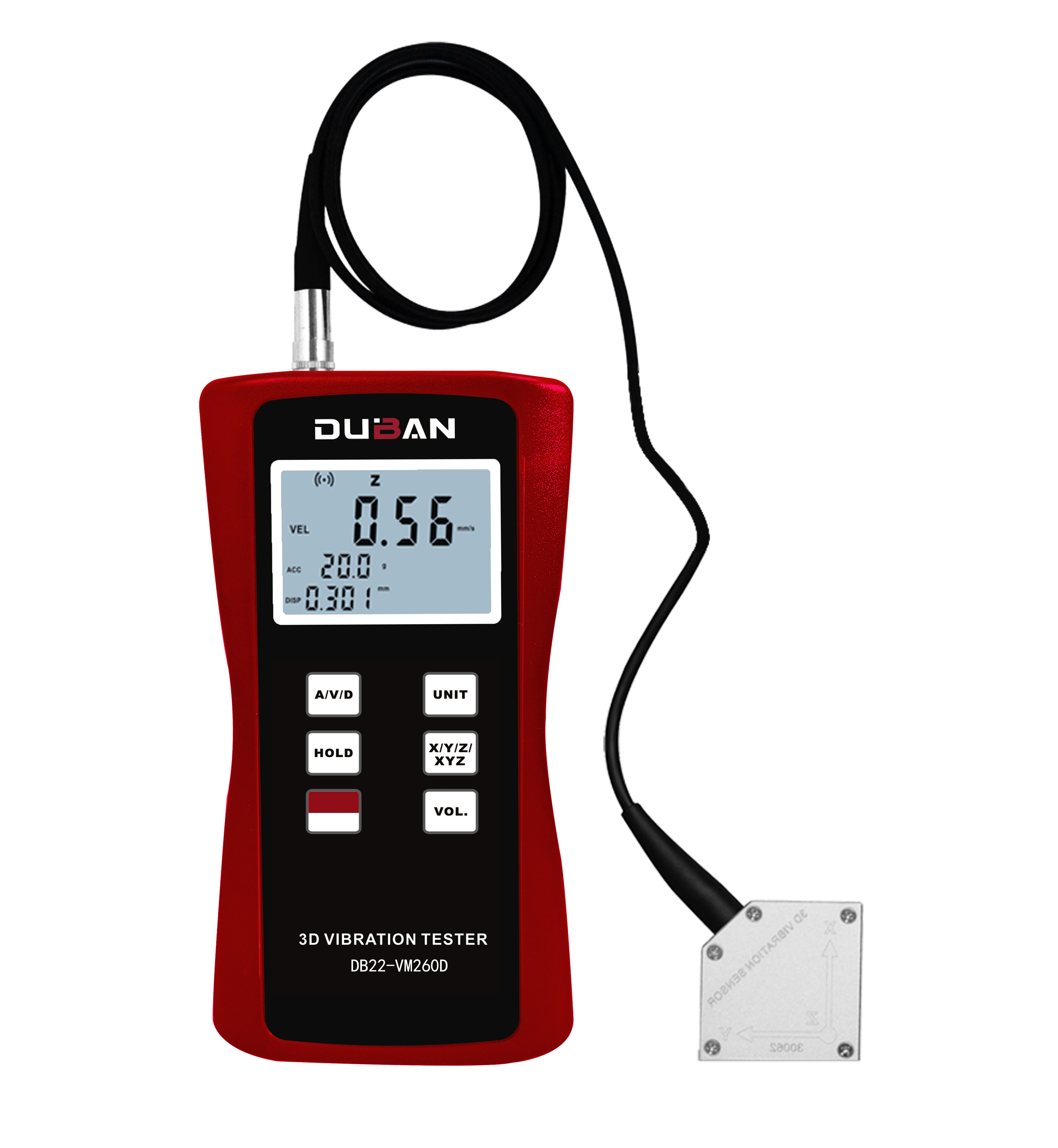 Buy Wholesale China 3d Three-axis Vibrometer Db22-vm260d For Mechanical ...