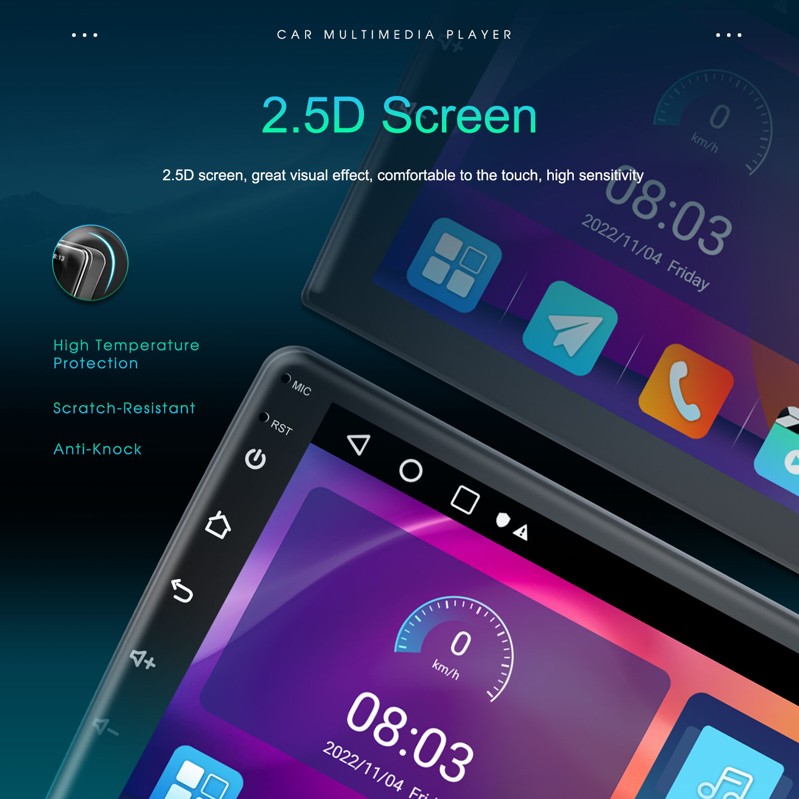 Buy Wholesale China Podofo 2+32g 2 Din Android Car Radio 9" 2.5d Touch ...