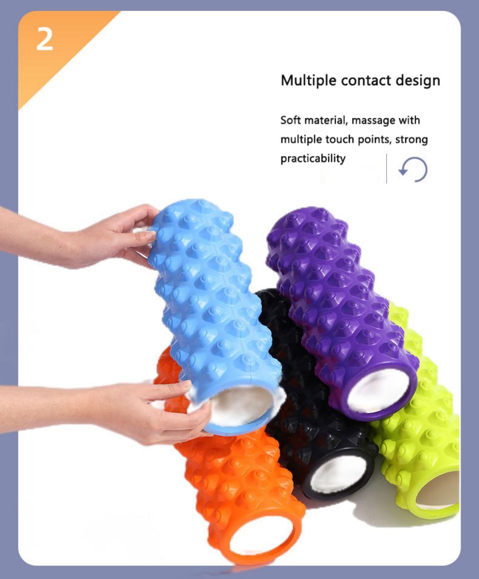 Buy Wholesale China Eva Pvc Balanced Wolf Tooth Yoga Foam Roller Hollow ...