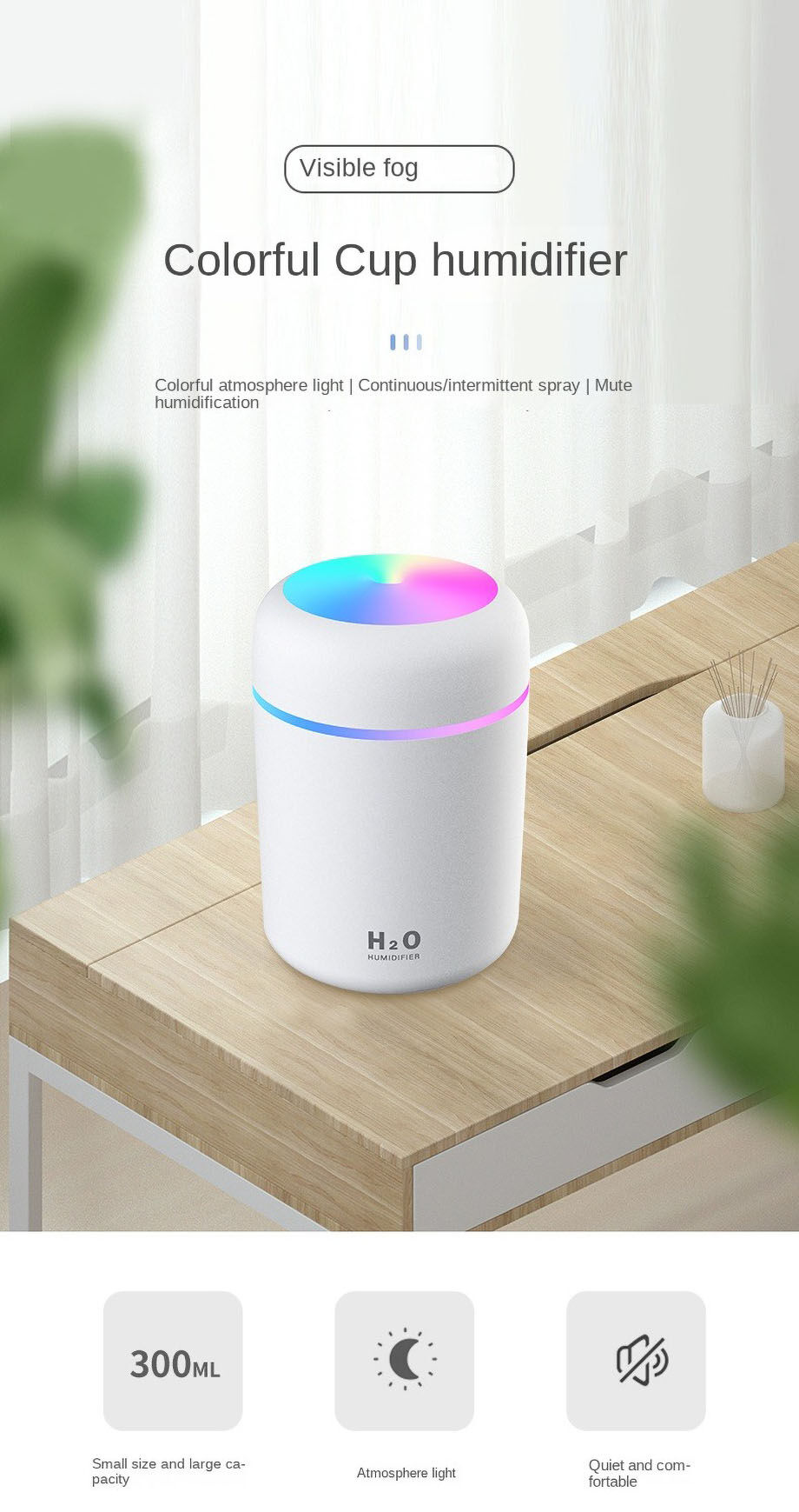 Buy Wholesale China Cross-border Creative Color Cup Air Humidifier ...