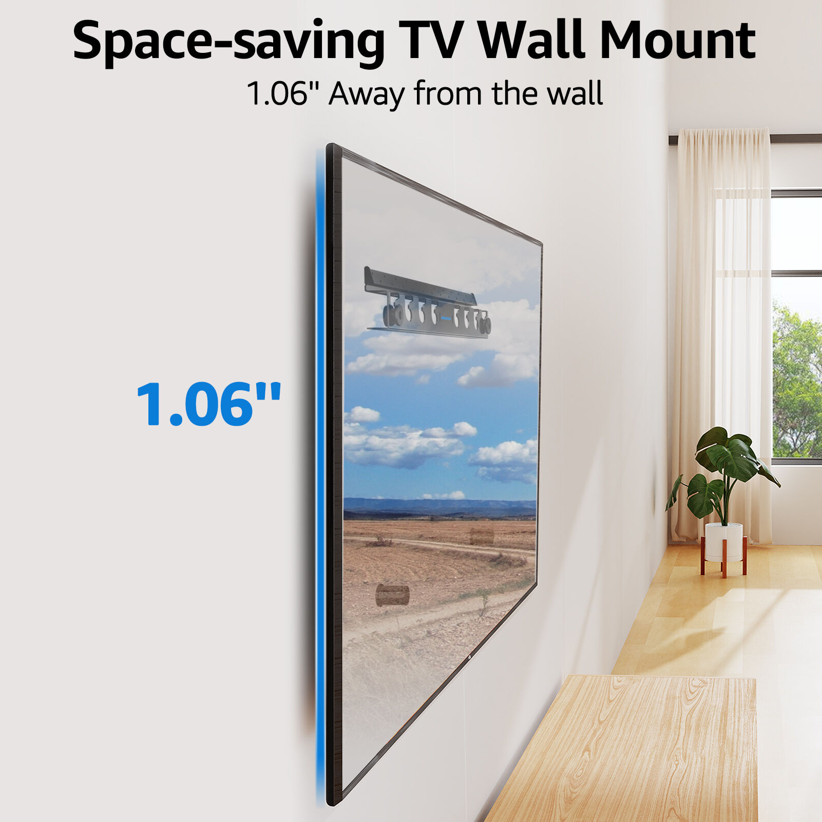 Buy Wholesale China Mountup No Drill Tv Mount Fit For Drywall Up To ...