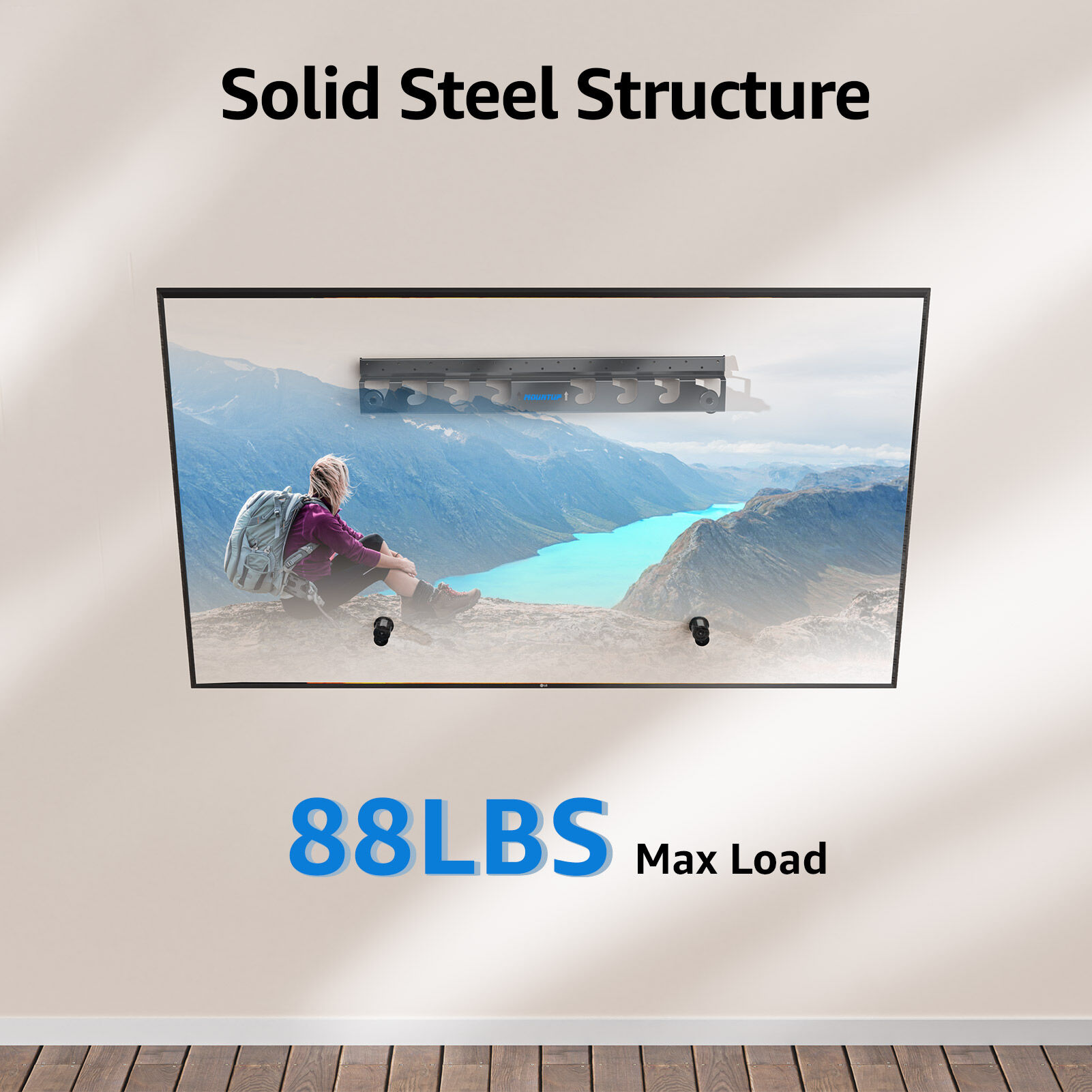 Buy Wholesale China Mountup No Drill Tv Mount Fit For Drywall Up To ...