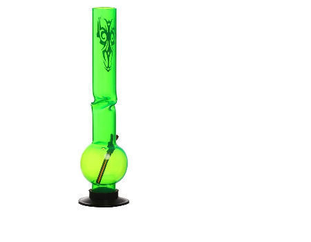 Metier 16 Inch Tall And 2.5 Inch Broad Acrylic Ice Bong Smoking Water ...