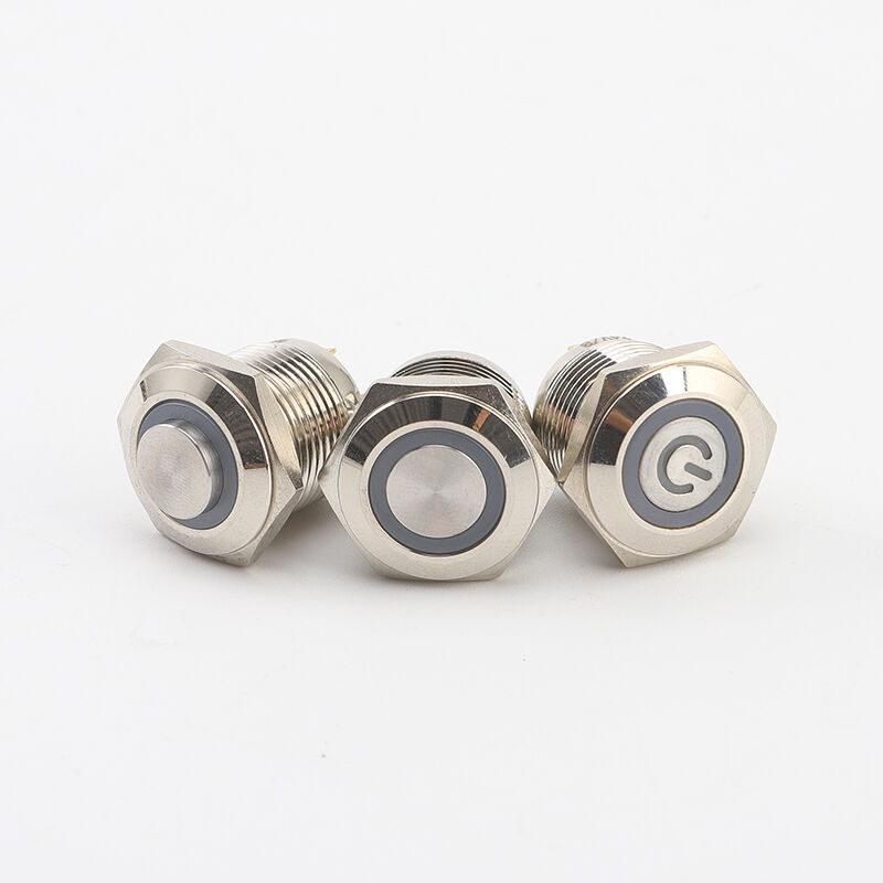 Ip67 Mini Metal Round Momentary 8mm Diameter On Off No Nc Push Button ...