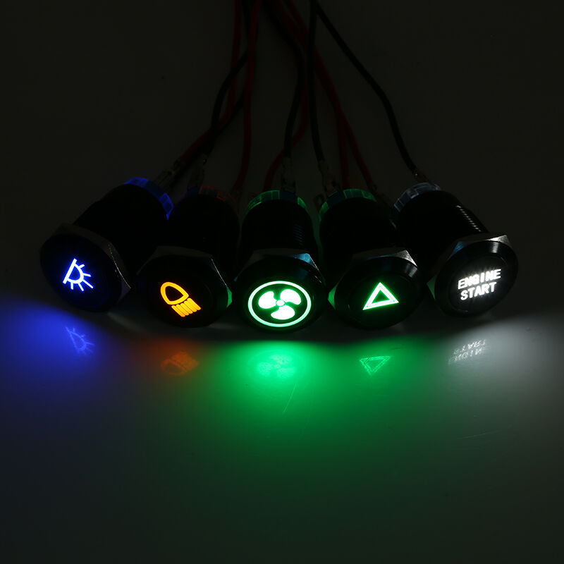 Buy Wholesale China 120v 16mm Dot Illuminated Momentary Led Push Button ...