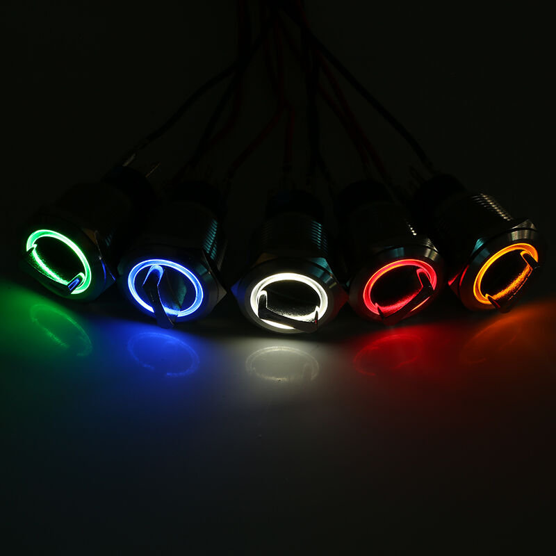 Buy Wholesale China 8mm Mini Illuminated Momentary No Nc Led Metal Push ...
