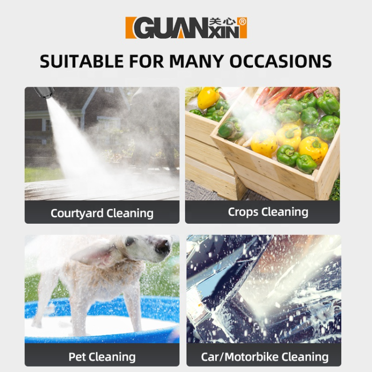 21v Pressure Washer, Portable Car Wash Tool Kit With 25l Collapsible ...