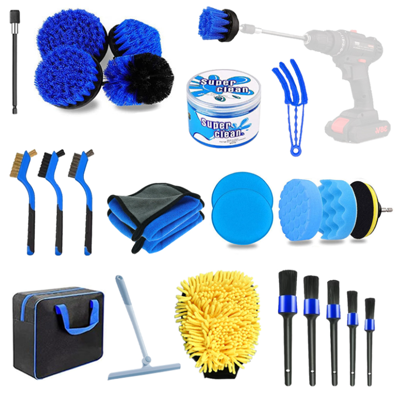 Buy Wholesale China 26 Pcs Car Detailing Brush Set Auto Clean Buffing ...
