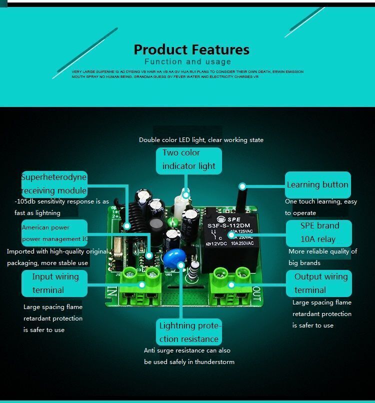 Buy Wholesale China 1 Channel Wireless Remote Controller Switch Rf ...