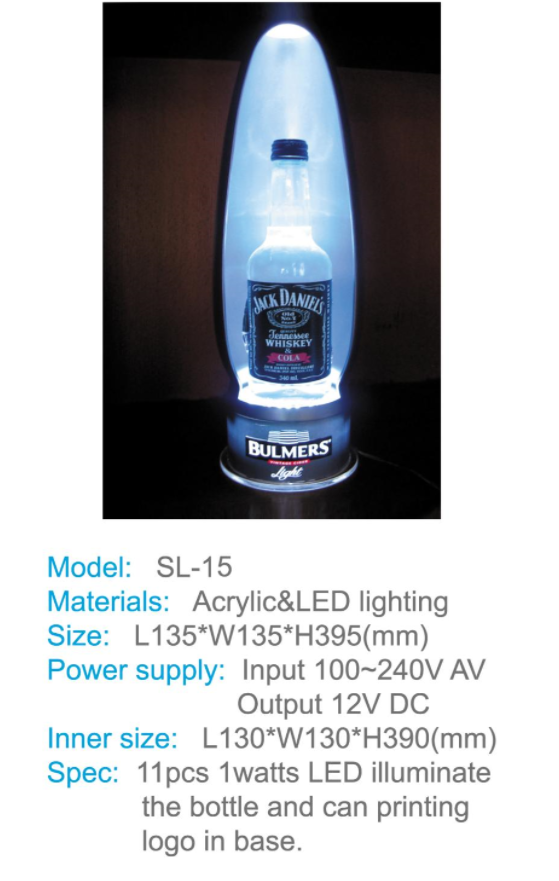 Buy Wholesale China New China Acrylic Led Liquor Display Sc-sl-15 At ...