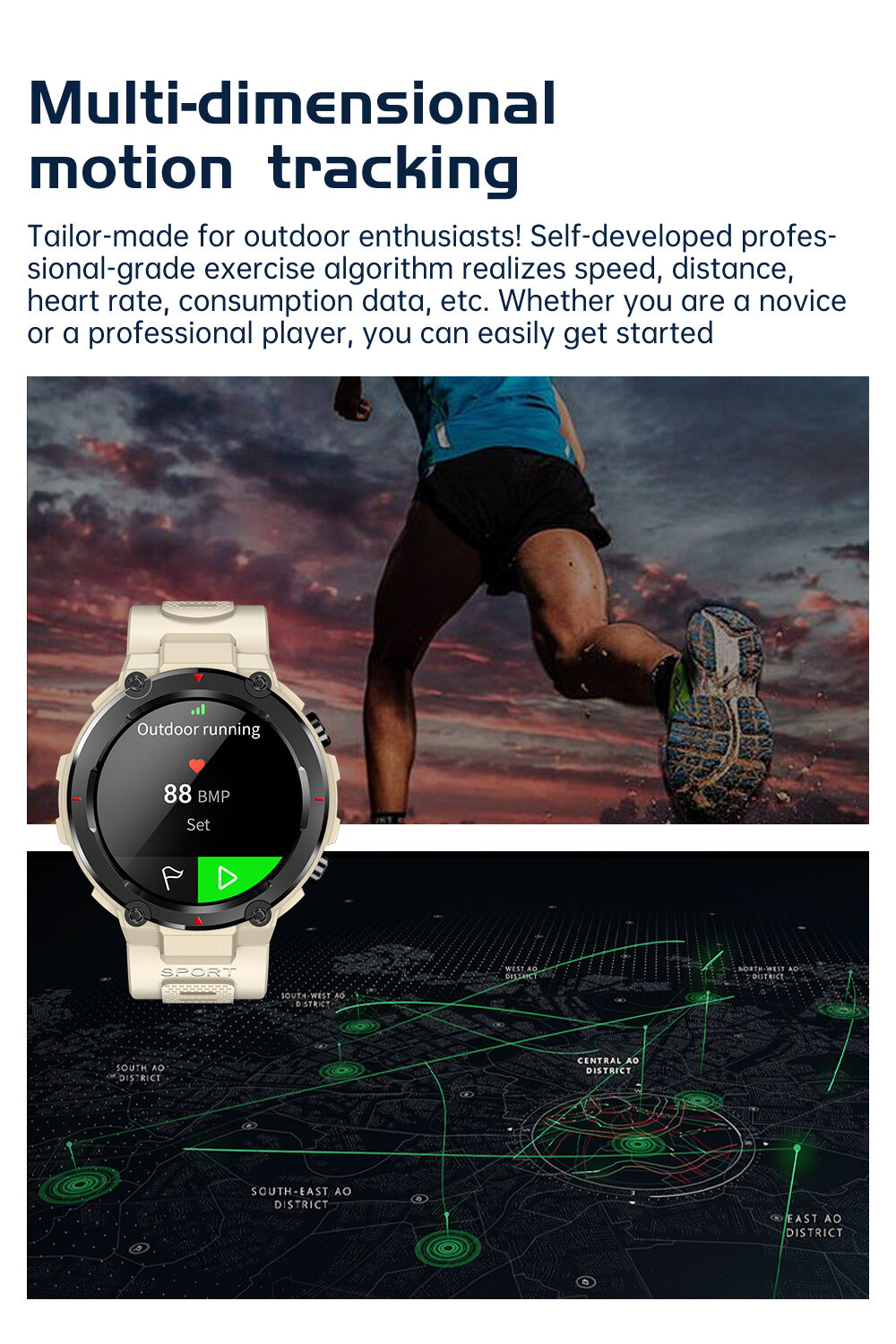 Buy Wholesale China G18 Gps Watch Glonass Triple Satellite Positioning ...