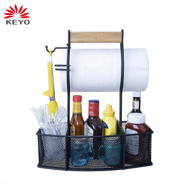 Buy Wholesale China Grill Utensil Steel Caddy Condiment Caddy Bbq ...