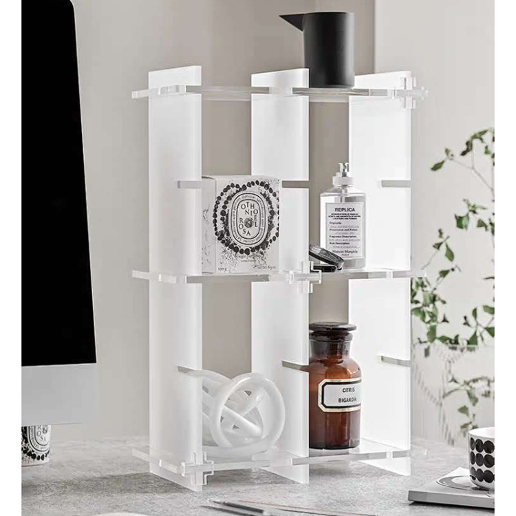 Multi-functional Transparent Acrylic Storage Rack Desktop Organizing ...