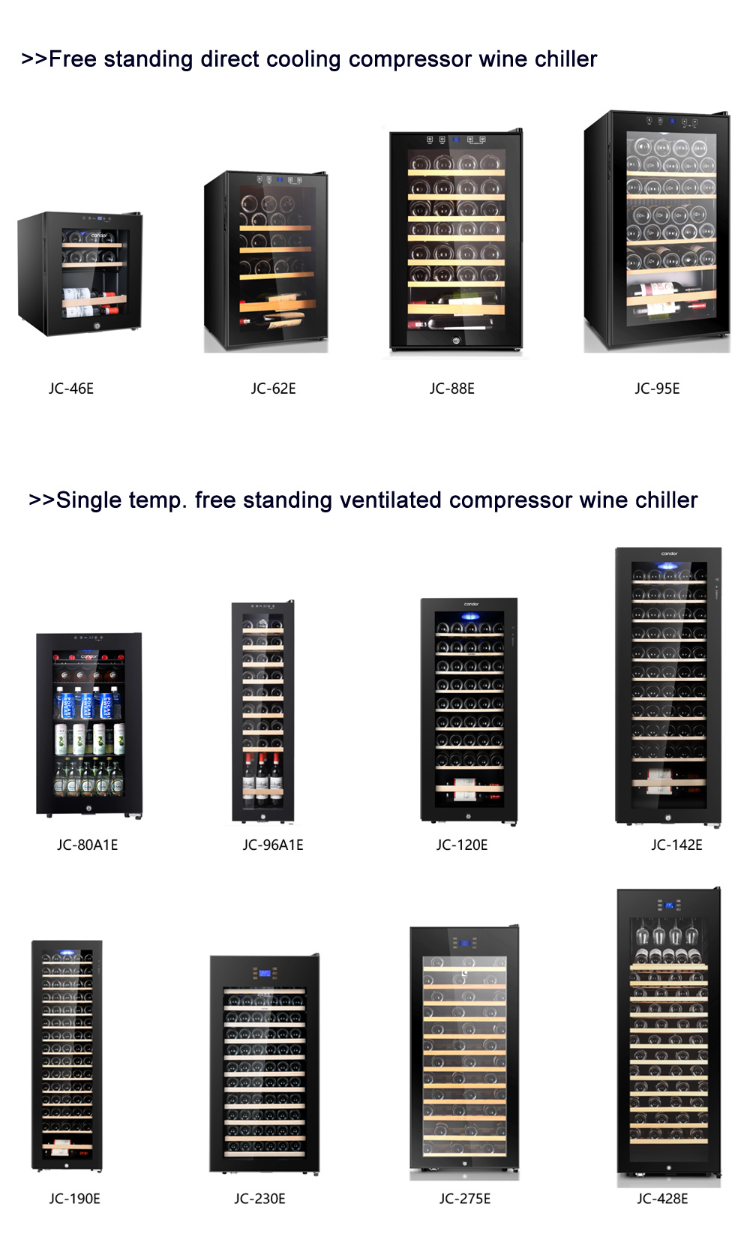 Insulating Glass Door Auto Defrost Beverage Display Showcase Wine ...