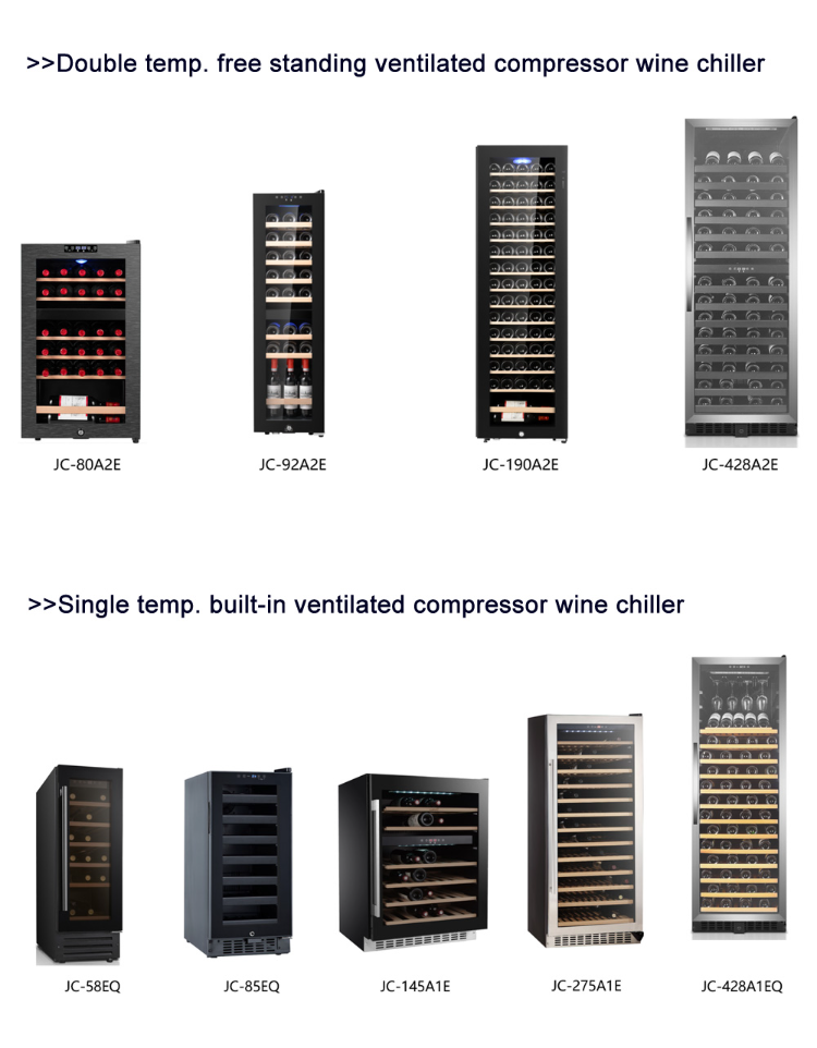 Insulating Glass Door Auto Defrost Beverage Display Showcase Wine ...