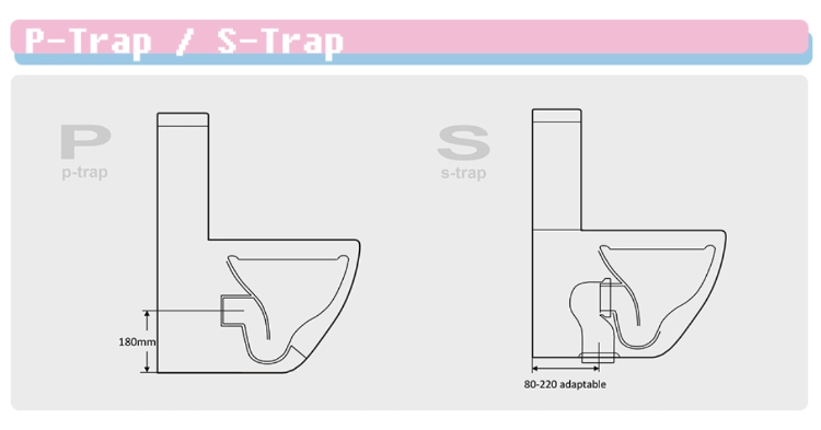New Coming Bathroom Low Water Tank S Trap Toilet Bowl Short One Piece ...