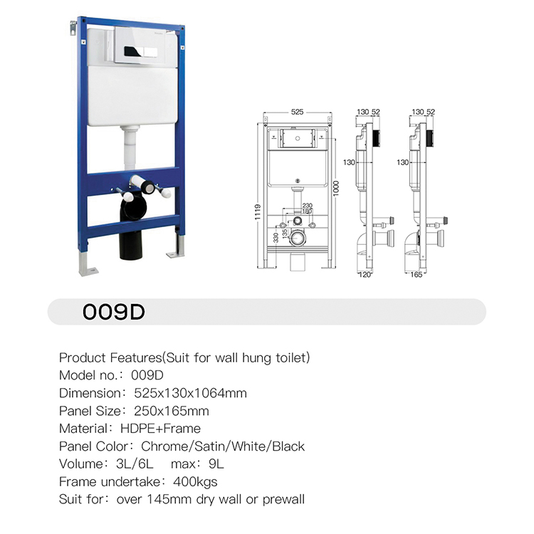 Wholesale Top Quality Flush Wall Hung Toilet Concealed Cistern With ...