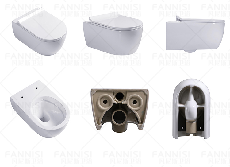 Buy Wholesale China F-82193 Italy Wall Hung Toilet Concealed Water Tank ...