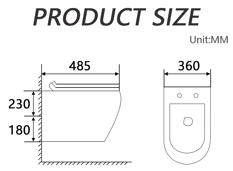 Luxury Gold Wall Hung Wc Bathroom Commode Floating Ceramic Wall Mounted ...