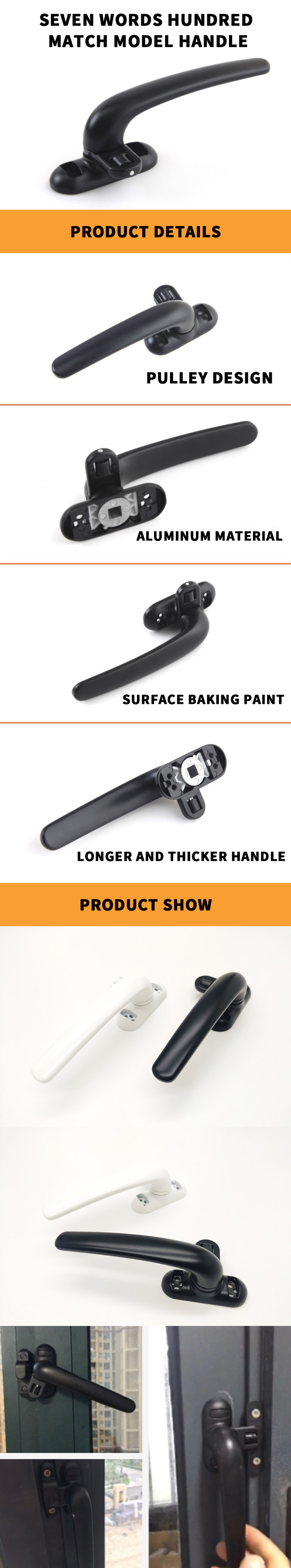 Buy Standard Quality China Wholesale Black Casement Pull Window Handle ...