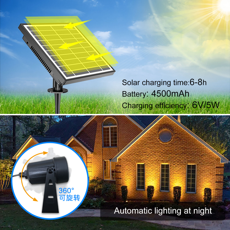 Buy Wholesale China 6-pack Led Solar Panel Spotlight Ground Inserted ...