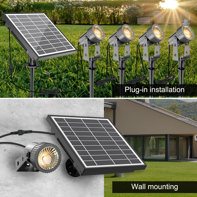 Buy Wholesale China 6-pack Led Solar Panel Spotlight Ground Inserted ...