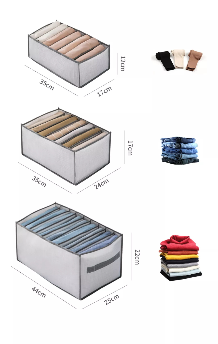 Buy Wholesale China 2023 7/9 Grids Washable Drawer Organizers Clothing ...
