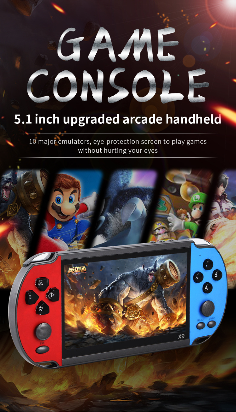 Buy Wholesale China 5.1" Handheld Game Player Portable Retro Classic ...