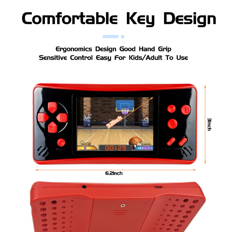 Qs4 Plus 3.2 Inch Large Screen Tv Out Arcade Game Handheld Game Players ...