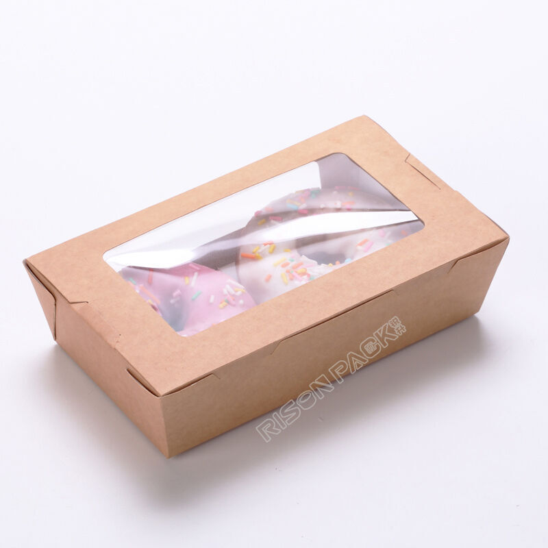 Wholesale Kraft Paper Food Box Salad Fruit Takeaway Box Lunch Packaging ...
