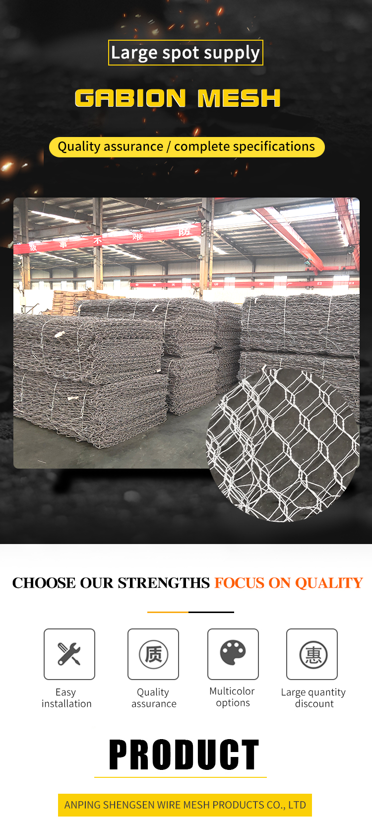 Buy Wholesale China Material Galfan River Protection Gabion Mesh Box ...