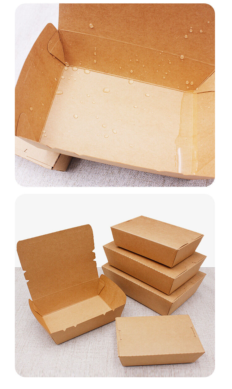 Eco Friendly Biodegradable Disposable Leakproof Kraft Paper Fruit Salad ...