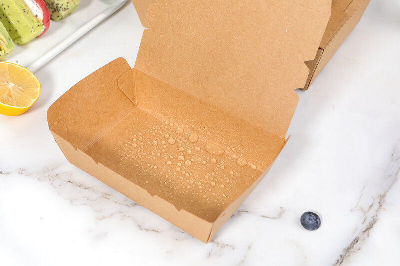 Eco Friendly Biodegradable Disposable Leakproof Kraft Paper Fruit Salad ...