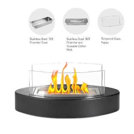 Sunbow Indoor Outdoor New Tischkamin Ethanol Fireplace Table Fireplace ...