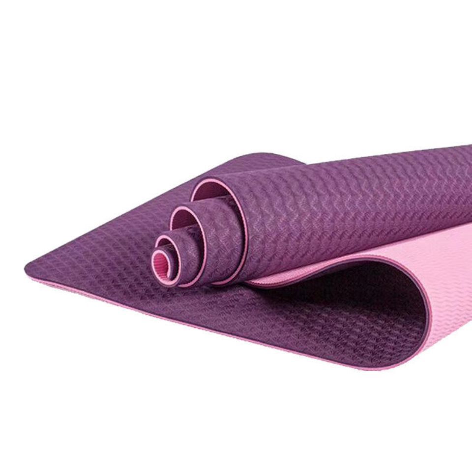 Fitness Foldable Double Color Textured Surface Tpe Yoga Mat - Buy China ...
