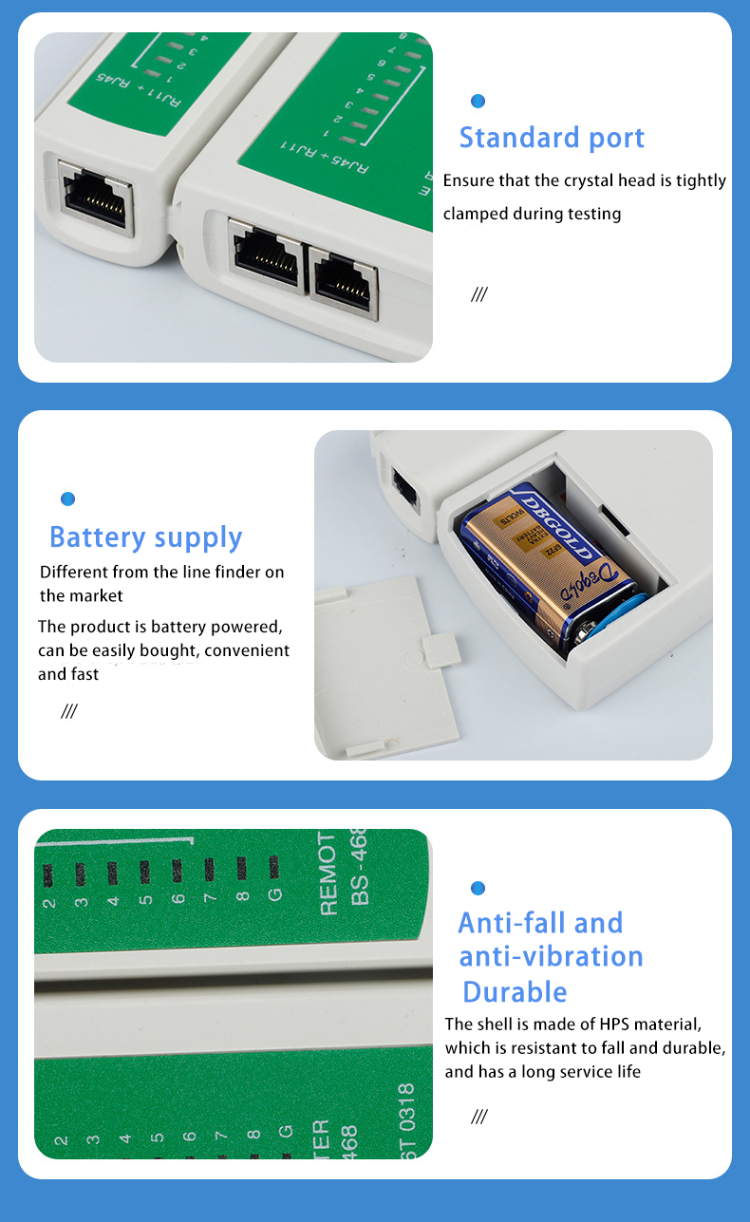 Buy Wholesale China Multifunctional Network Cable Tester Rj45 Rj11 Rj12 ...